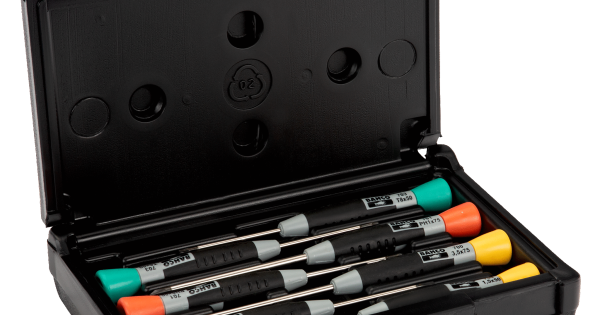 Slotted/Phillips/TORX® Screwdriver Set with Precision Grip - 7 Pcs