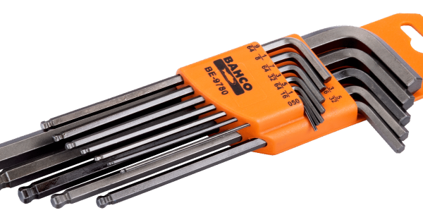 Imperial Long Ball End Hex L-Key Set with Phosphate Finish - 12 Pcs