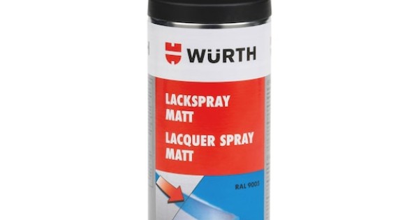Wurth Matt Black Spray Paint 400ml